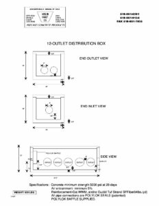 12-Outlet Distribution Box | Keeler Precast Concrete, Inc.