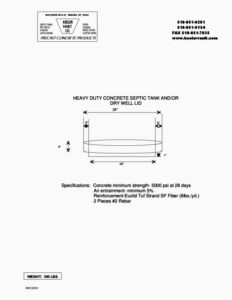 Septic Tank Risers | Keeler Precast Concrete, Inc.