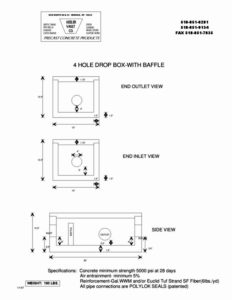 Drop Boxes | Keeler Precast Concrete, Inc.