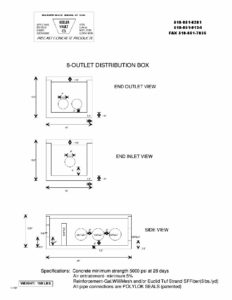 8-Outlet Distribution Box | Keeler Precast Concrete, Inc.